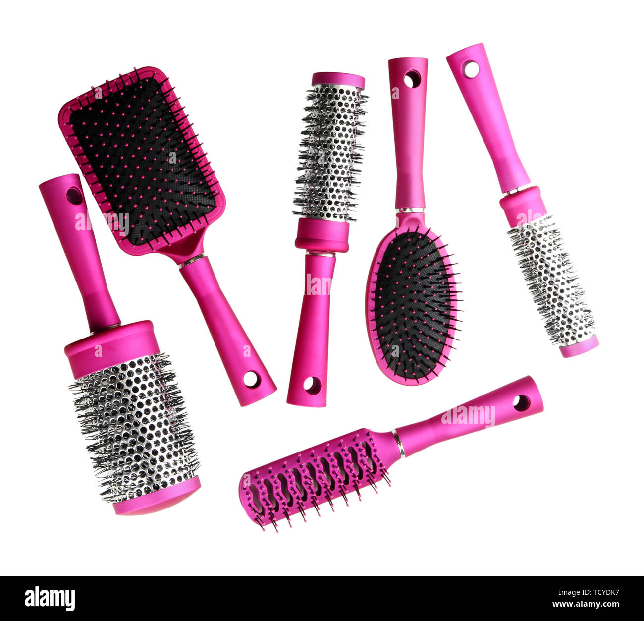 Comb brushes, isolated on white Stock Photo - Alamy