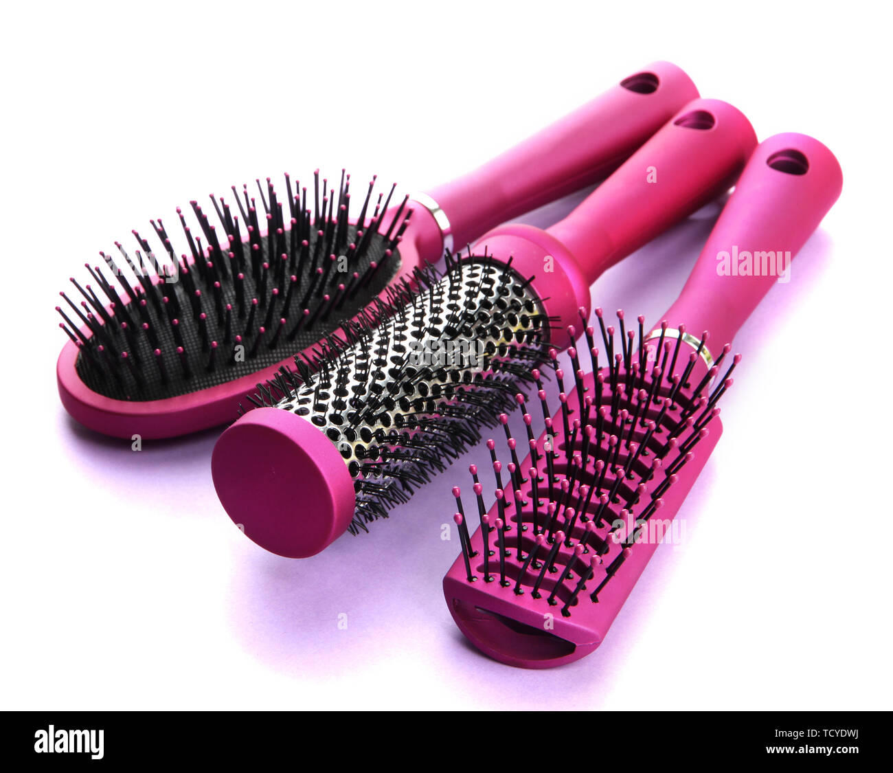 Three hairbrushes background hi-res stock photography and images - Alamy