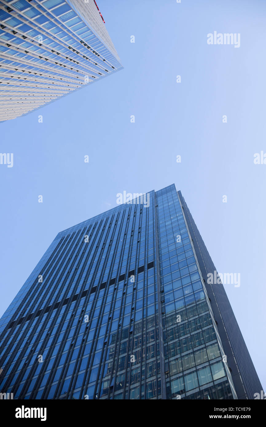 On the back of modern urban architecture Stock Photo - Alamy