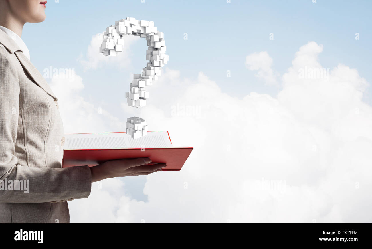 Open book question mark 3d hi-res stock photography and images - Alamy