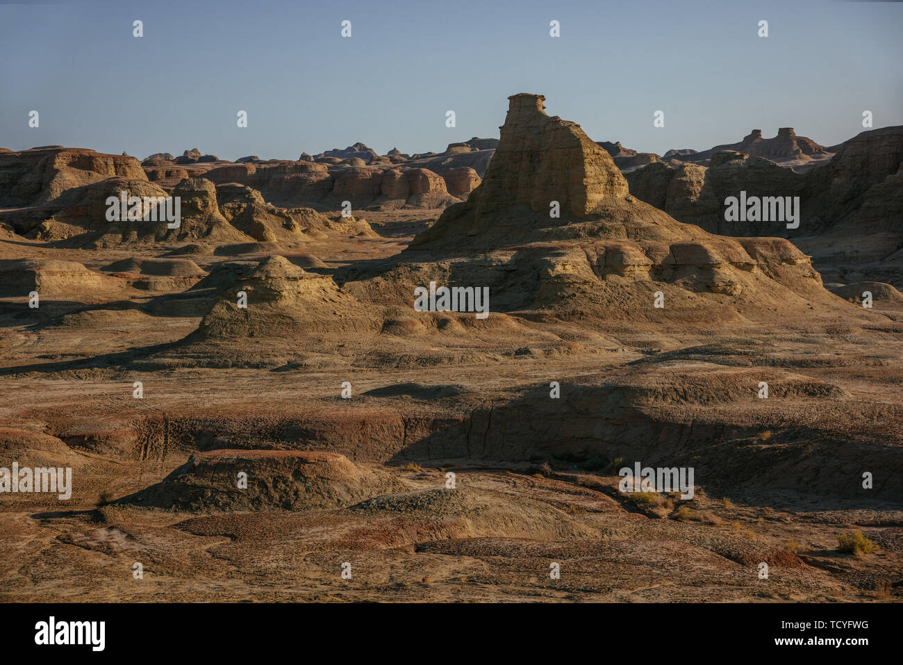 Scenery of the ghost city of Xinjiang Stock Photo - Alamy