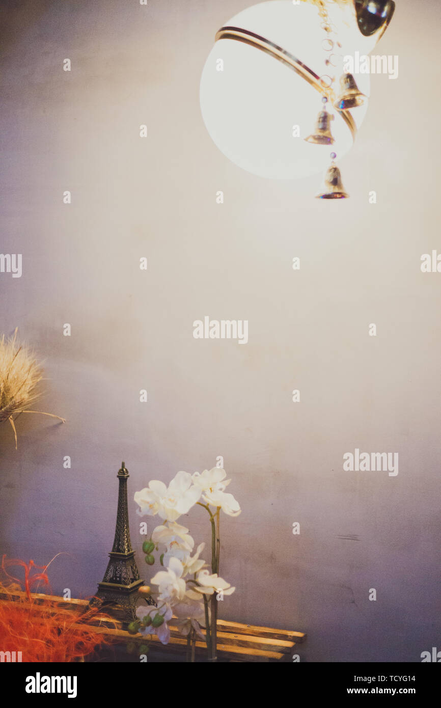 Man light sunset. Still life. Flower art model and dawn and sun and ...