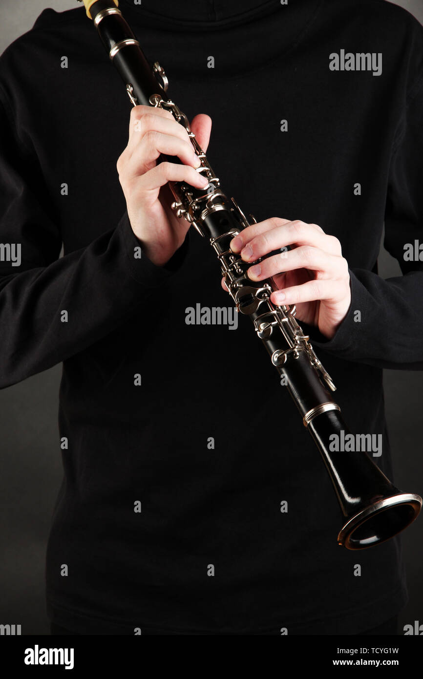 Clarinet on black hi-res stock photography and images - Alamy