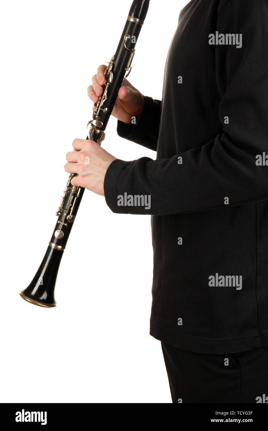 Clarinet isolated on white hi-res stock photography and images - Alamy