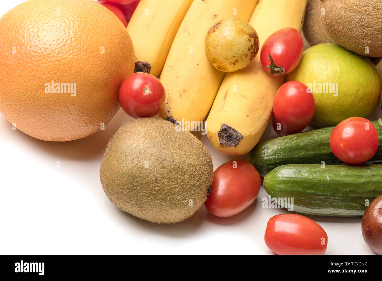 Fresh fruit combination Stock Photo - Alamy