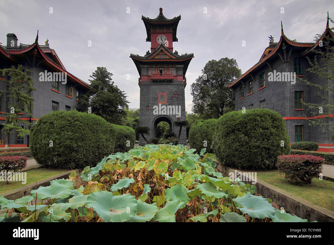 Old Architecture on Huaxiba Campus, Sichuan University Stock Photo - Alamy