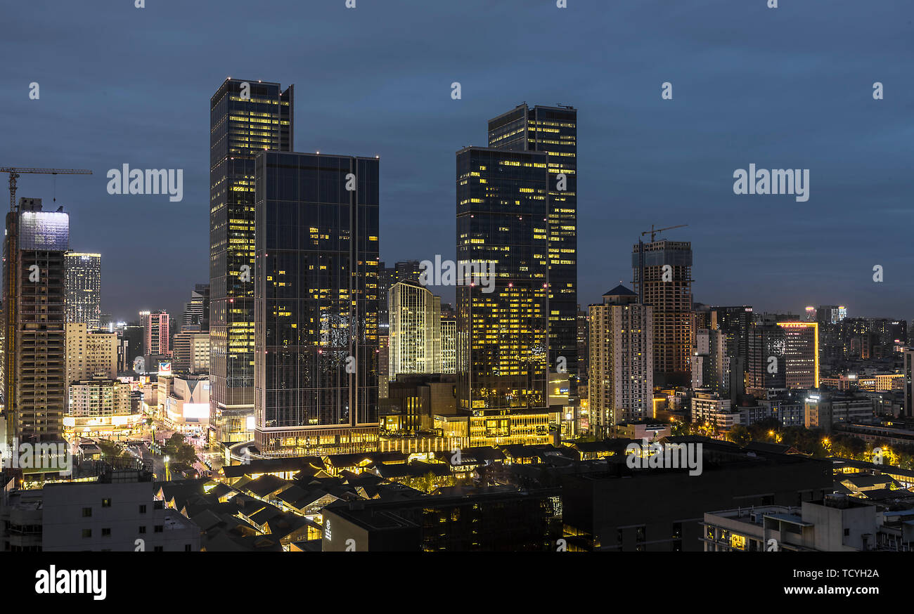 Chengdu IFS Business Circle Stock Photo - Alamy