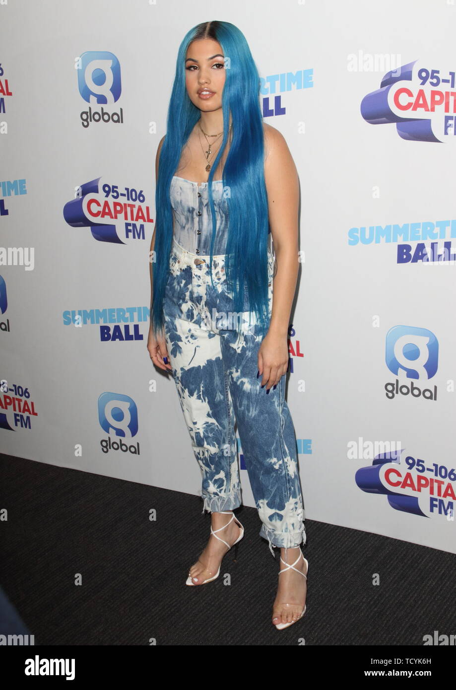London. UK. Mabel at the Capital FM Summertime Ball at Wembley Stadium ...
