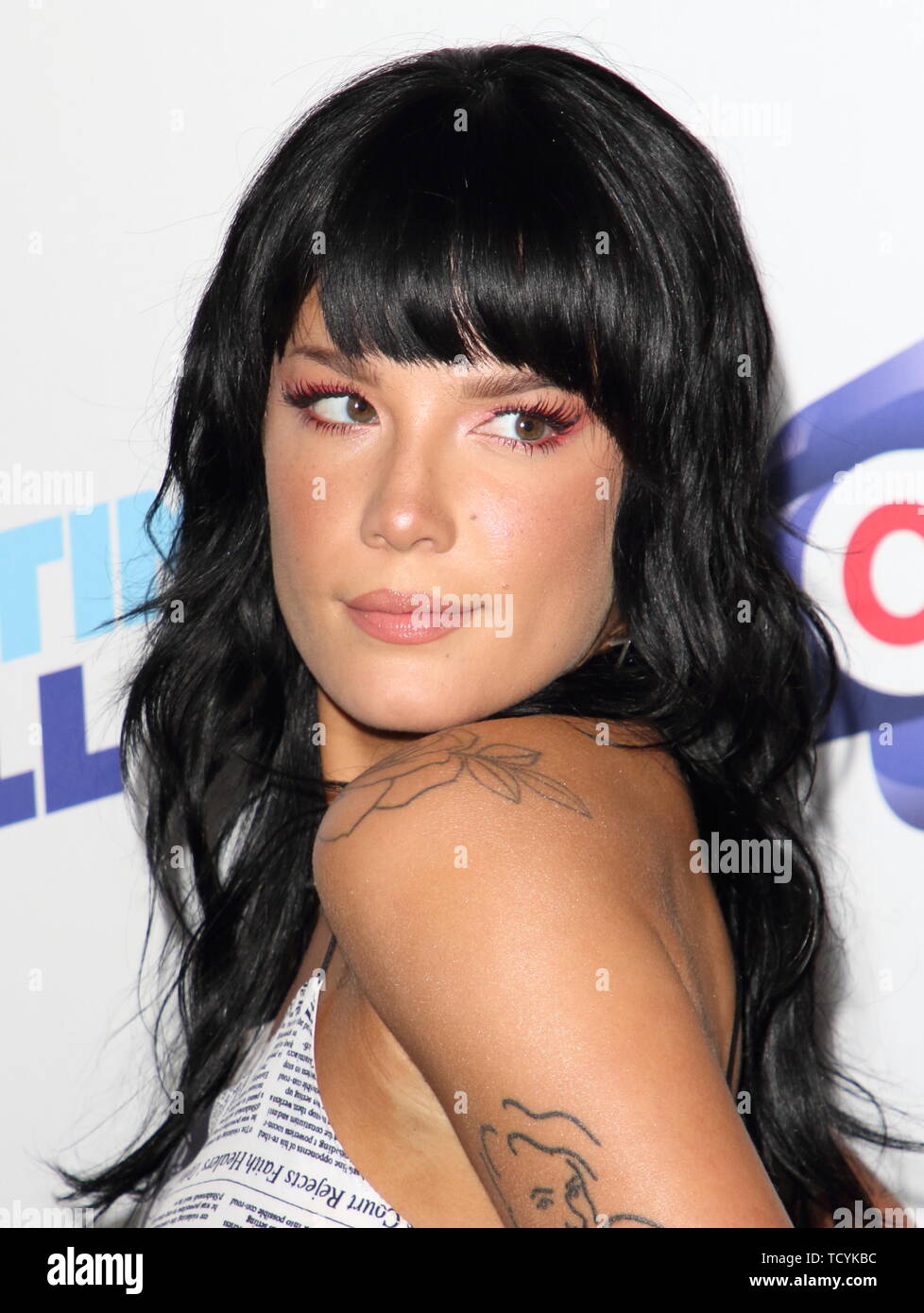 London. UK. Halsey at the Capital FM Summertime Ball at Wembley Stadium ...