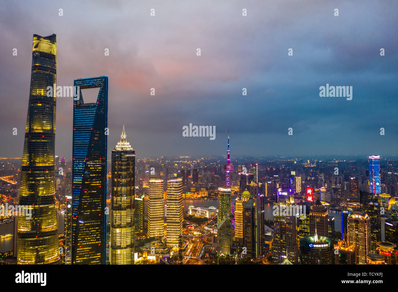 Lujiazui three piece set hi-res stock photography and images - Alamy