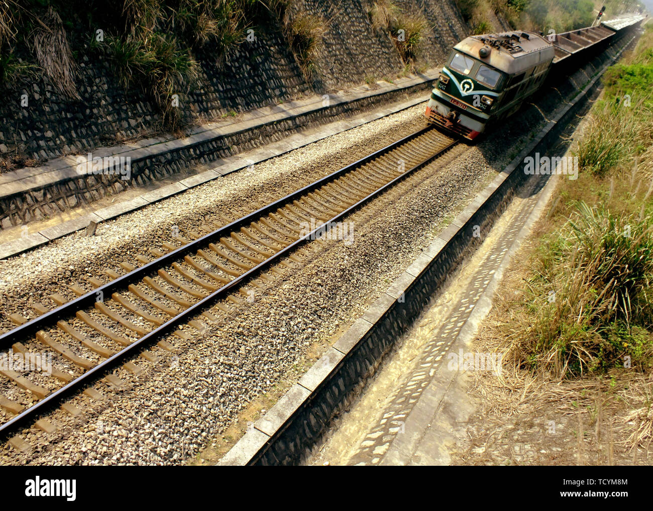 Railway train runway guide hi-res stock photography and images - Alamy