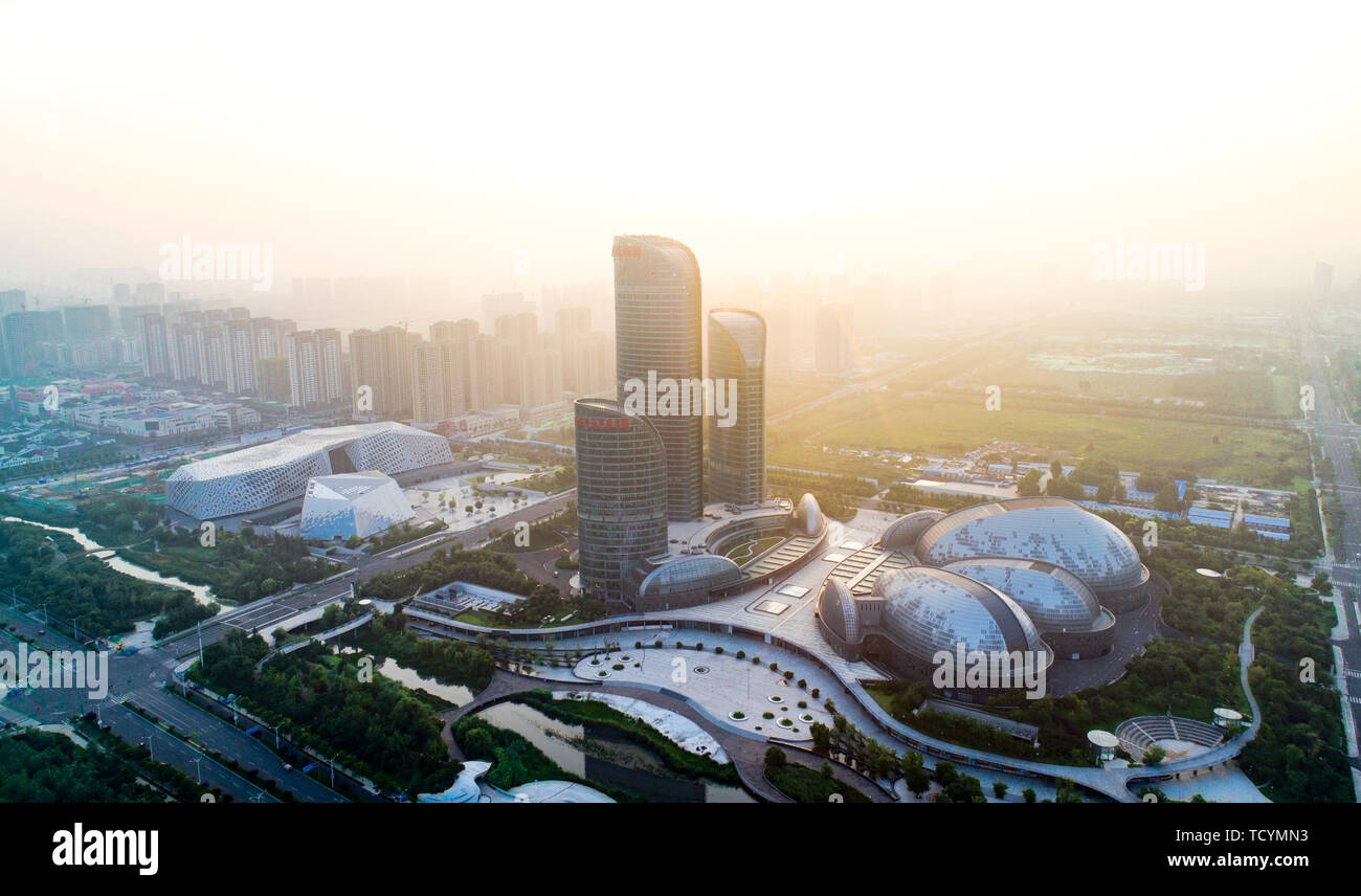 Quancheng new city in western Jinan Stock Photo - Alamy