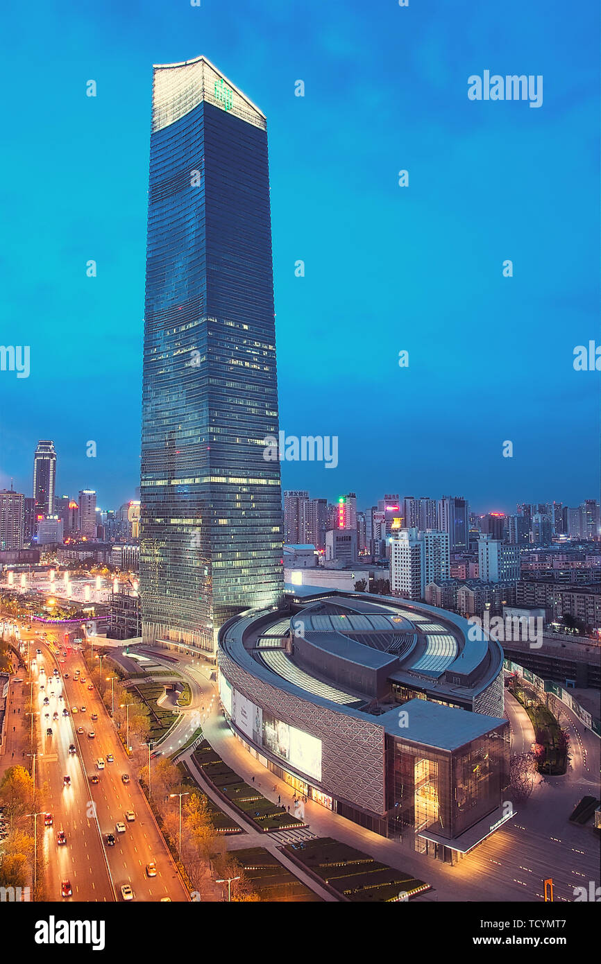Night view of Shenyang city, Shenyang city building Stock Photo - Alamy