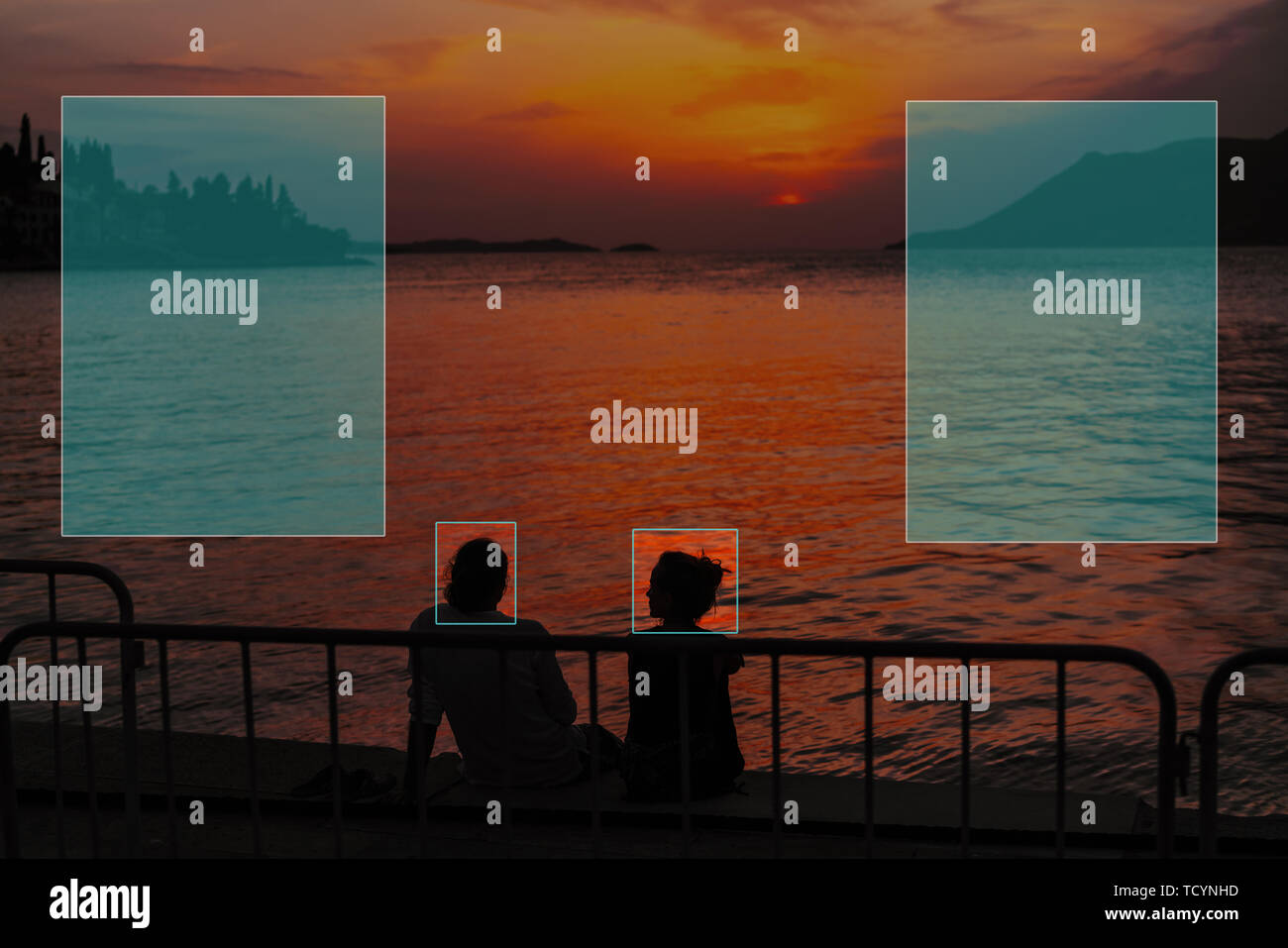 face recognition in photography using artificial intelligence Stock ...