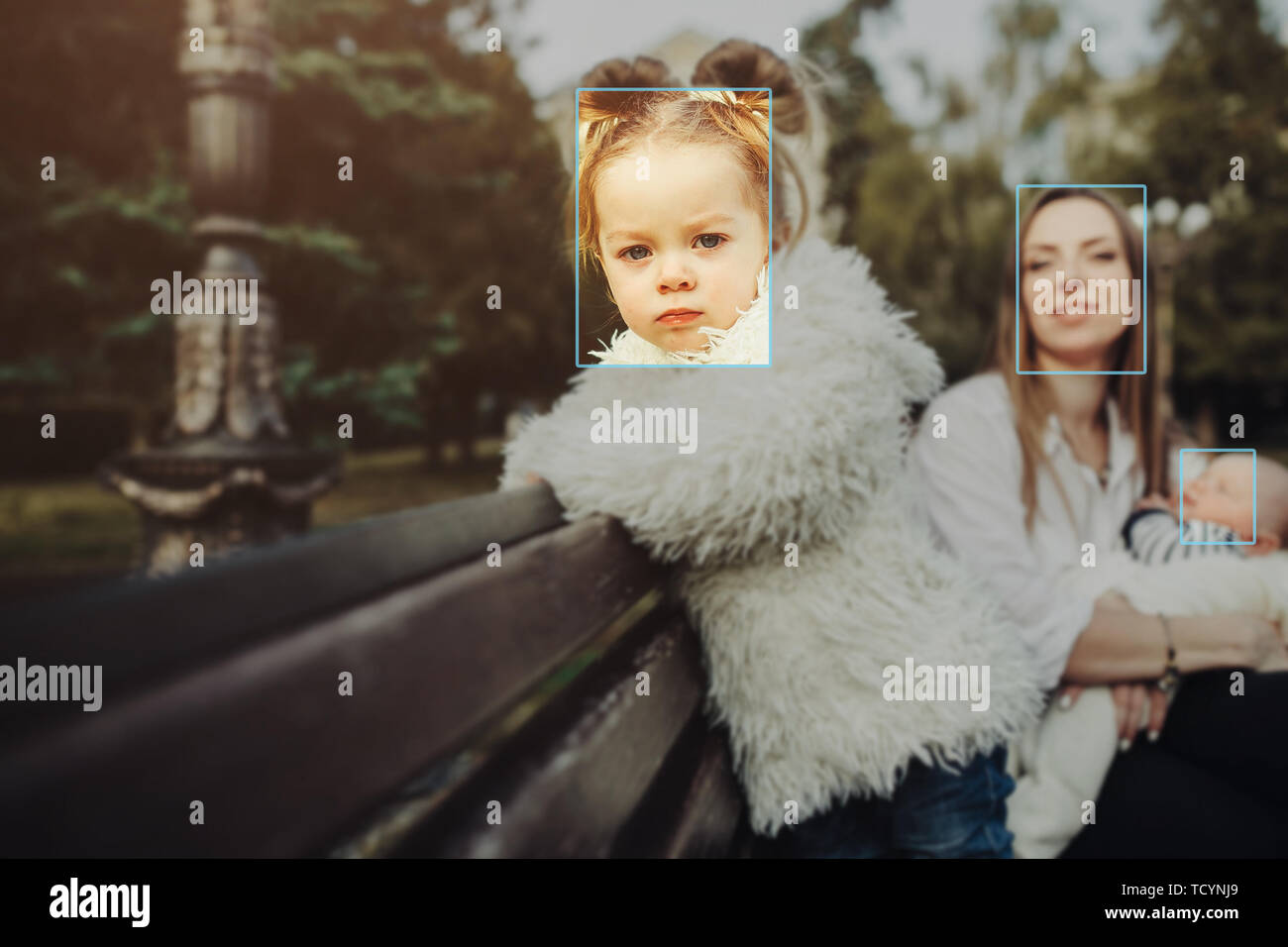 face recognition in photography using artificial intelligence Stock ...