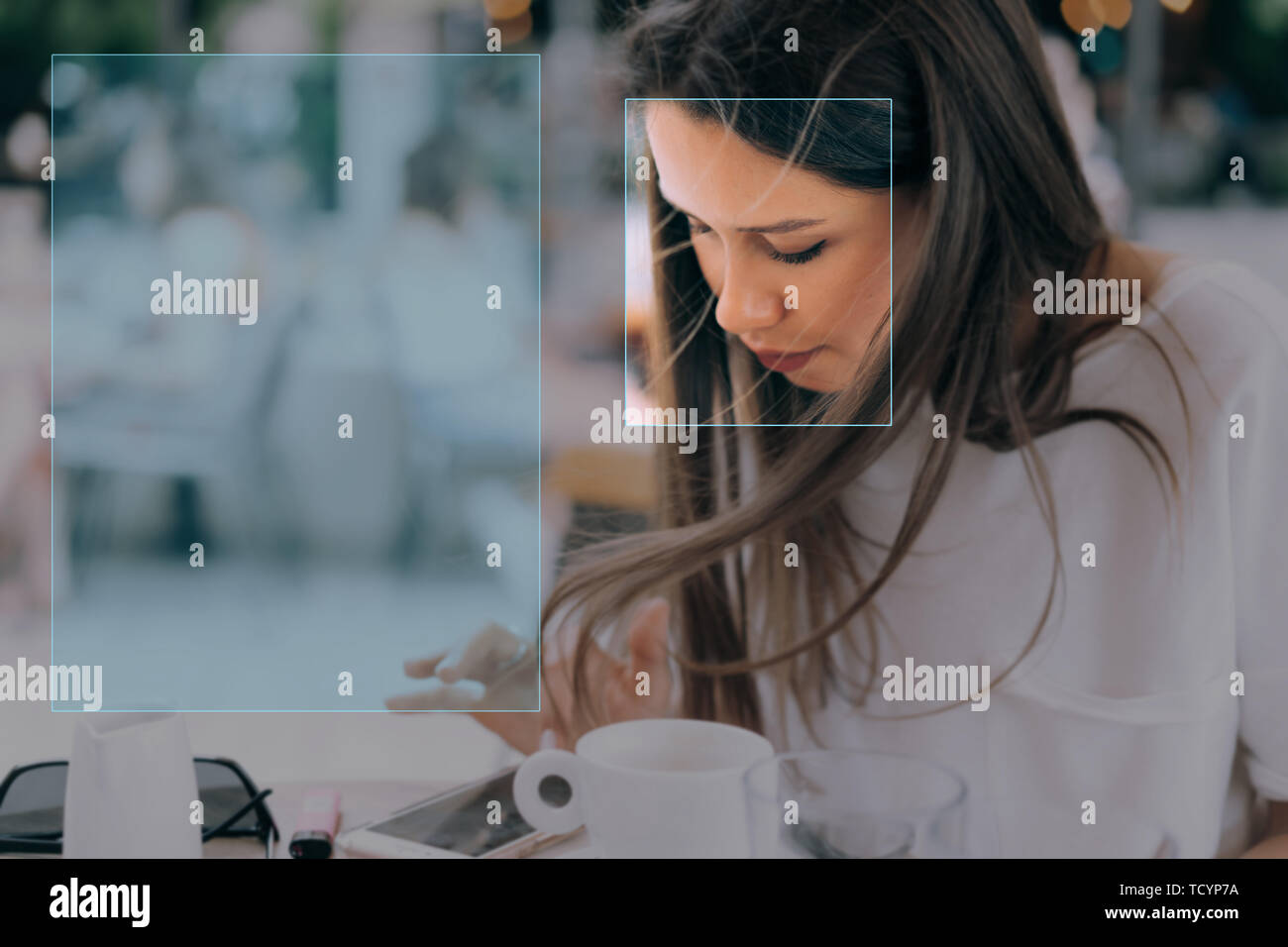 face recognition in photography using artificial intelligence Stock ...