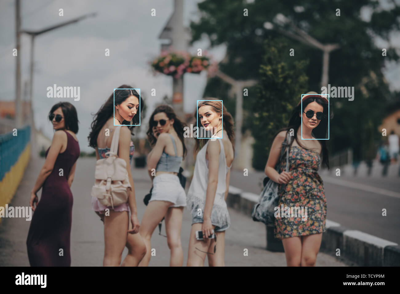 face recognition in photography using artificial intelligence Stock ...