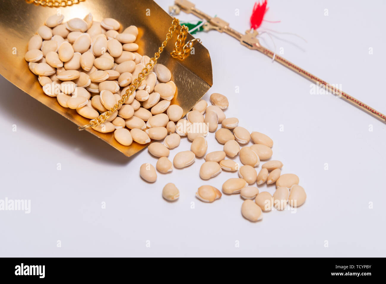 Chinese herbal plants ---White lentils Stock Photo - Alamy