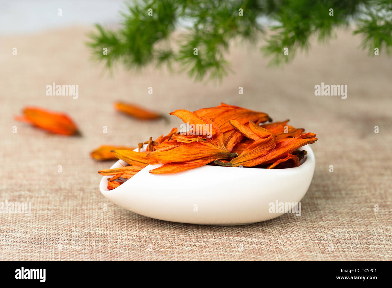 Lily flower tea Stock Photo - Alamy