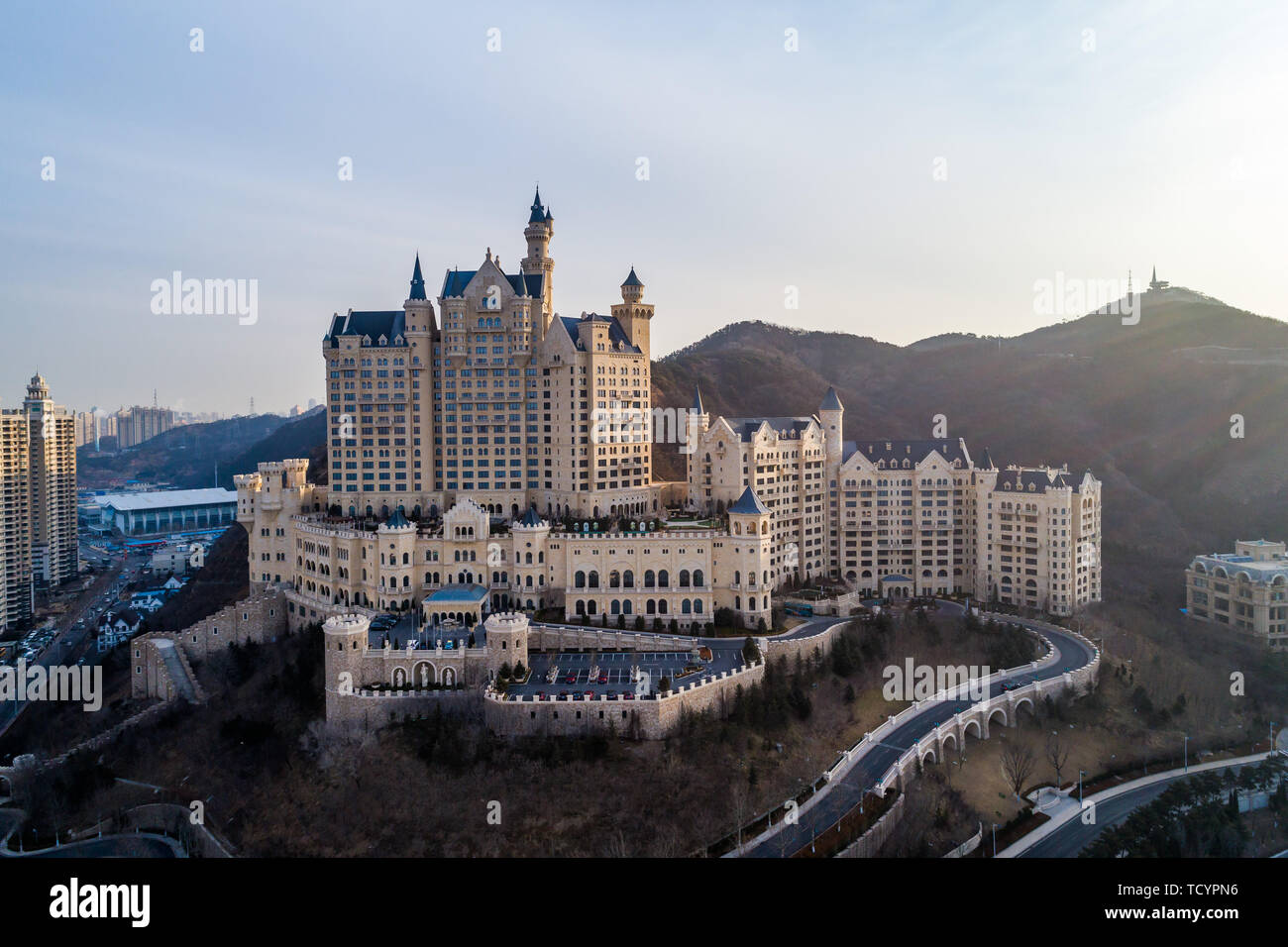 Dalian Castle Hotel Stock Photo - Alamy