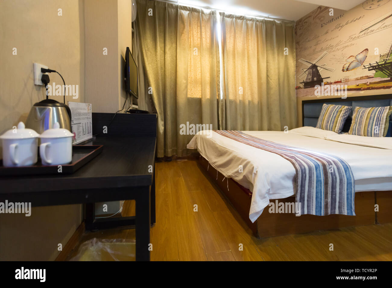 Chinese hotel rooms Stock Photo - Alamy