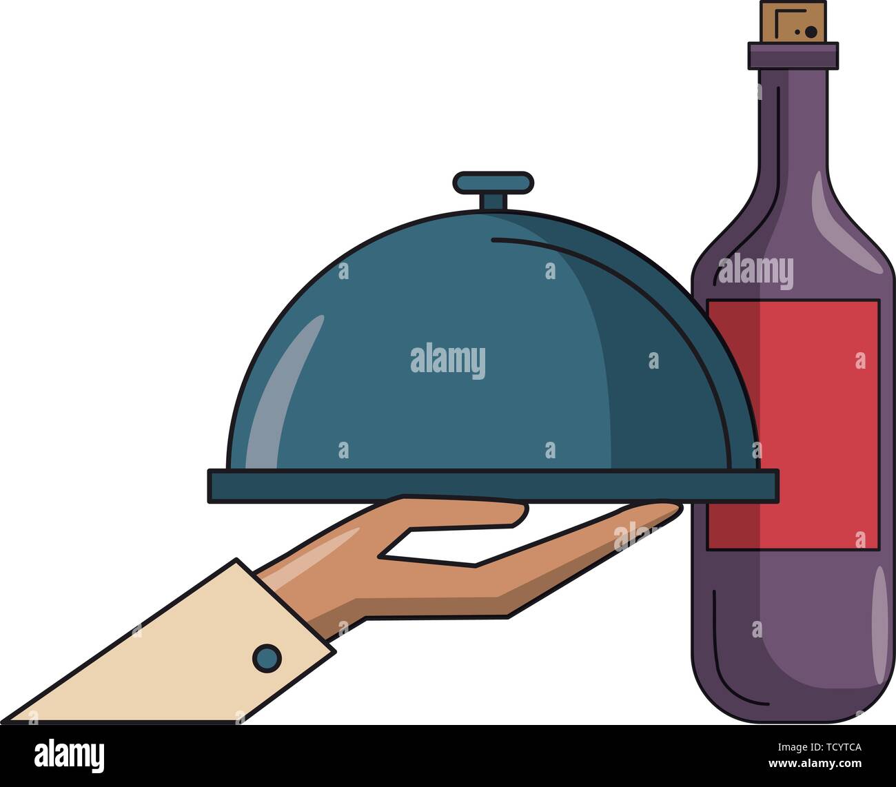restaurant food and cuisine cartoons Stock Vector Image & Art - Alamy