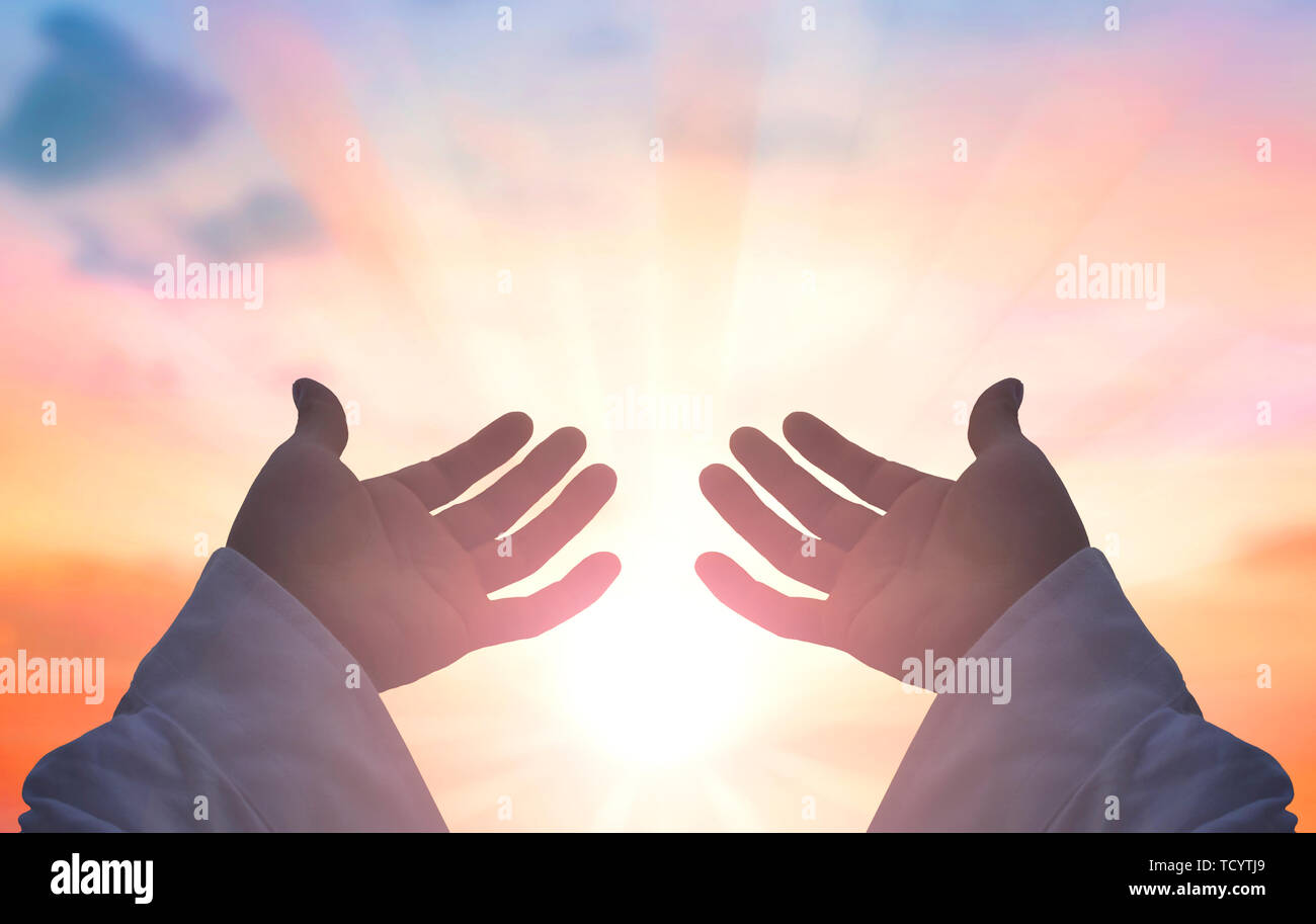 The hand of Christ Jesus Stock Photo - Alamy