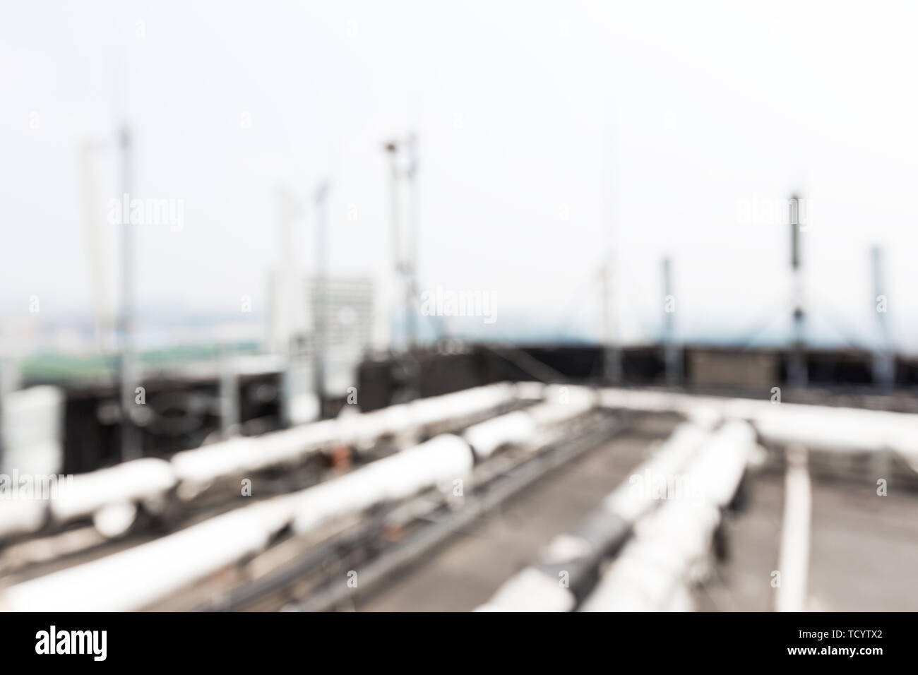 communication equipment on top floor of modern building Stock Photo - Alamy
