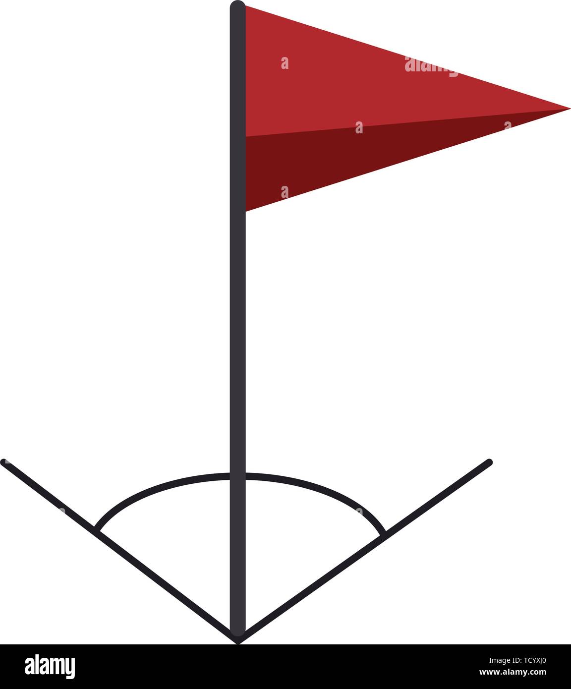 Flag in football field Stock Vector Images - Alamy