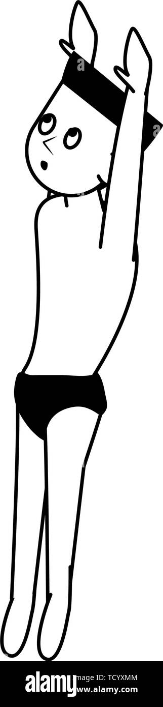 Adventure swimmer Black and White Stock Photos & Images - Alamy