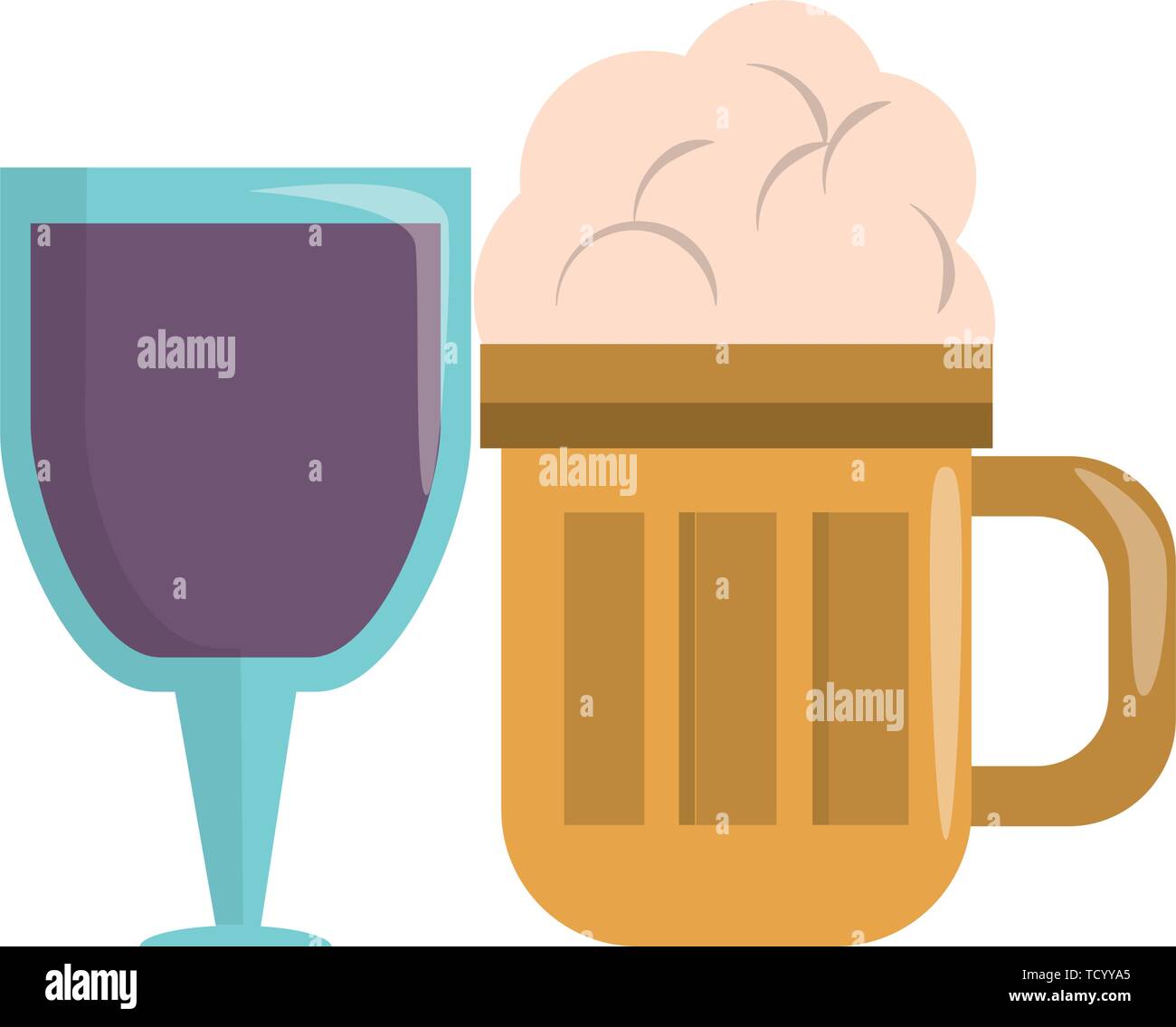 beverage liqueur and drink cartoon Stock Vector Image & Art - Alamy