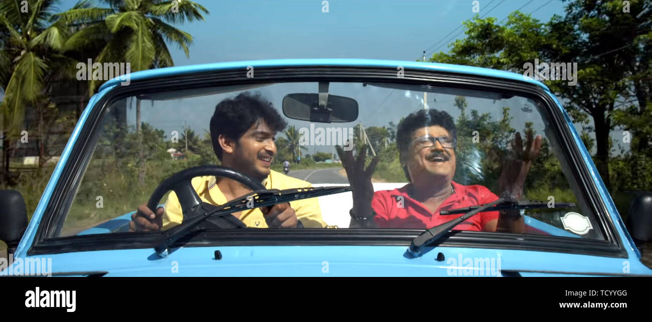 PREMIER PADMINI, from left: Pramod Panju, Jaggesh, 2019. © Chruti Naidu ...
