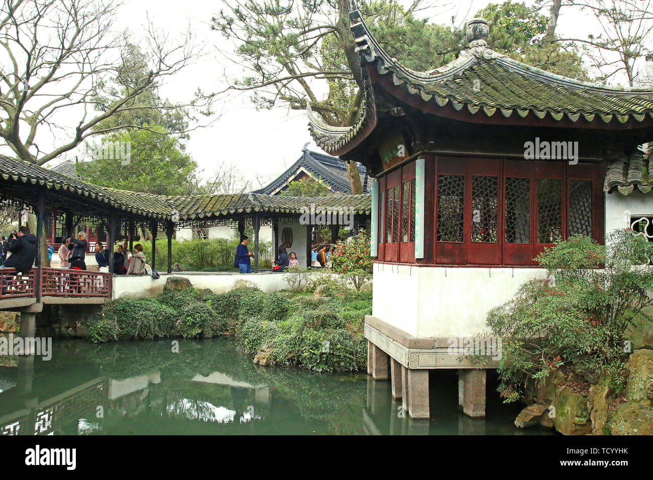 Spring in the gardens of Suzhou Stock Photo - Alamy