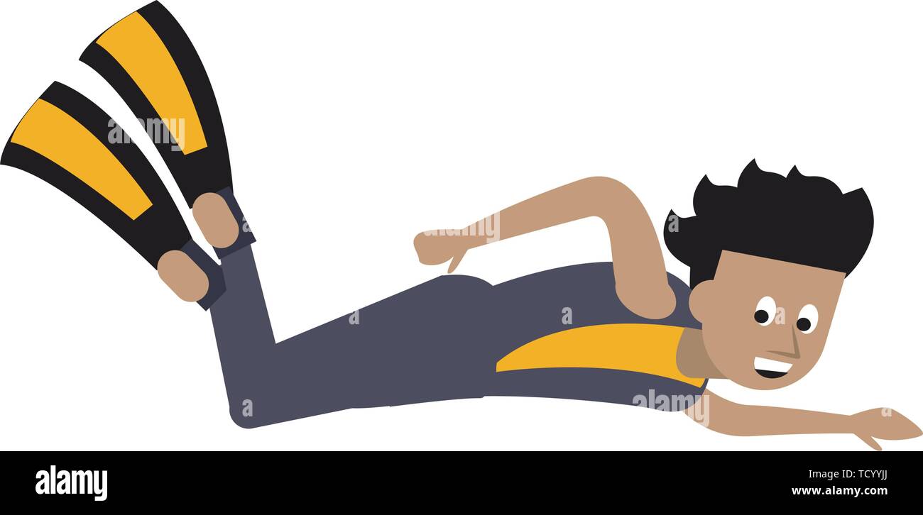 Male swimmer ocean Stock Vector Images - Alamy