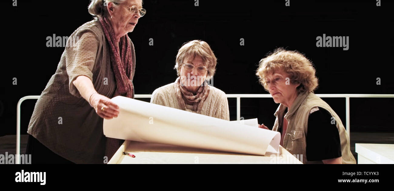 THE RAFT, from left: Maria Bjornstam, Servane Zanotti, Edna Reves, 2018 ...