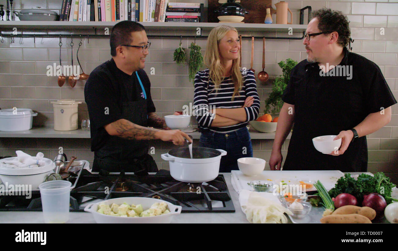 THE CHEF SHOW, from left: Roy Choi, Gwyneth Paltrow, Jon Favreau ...