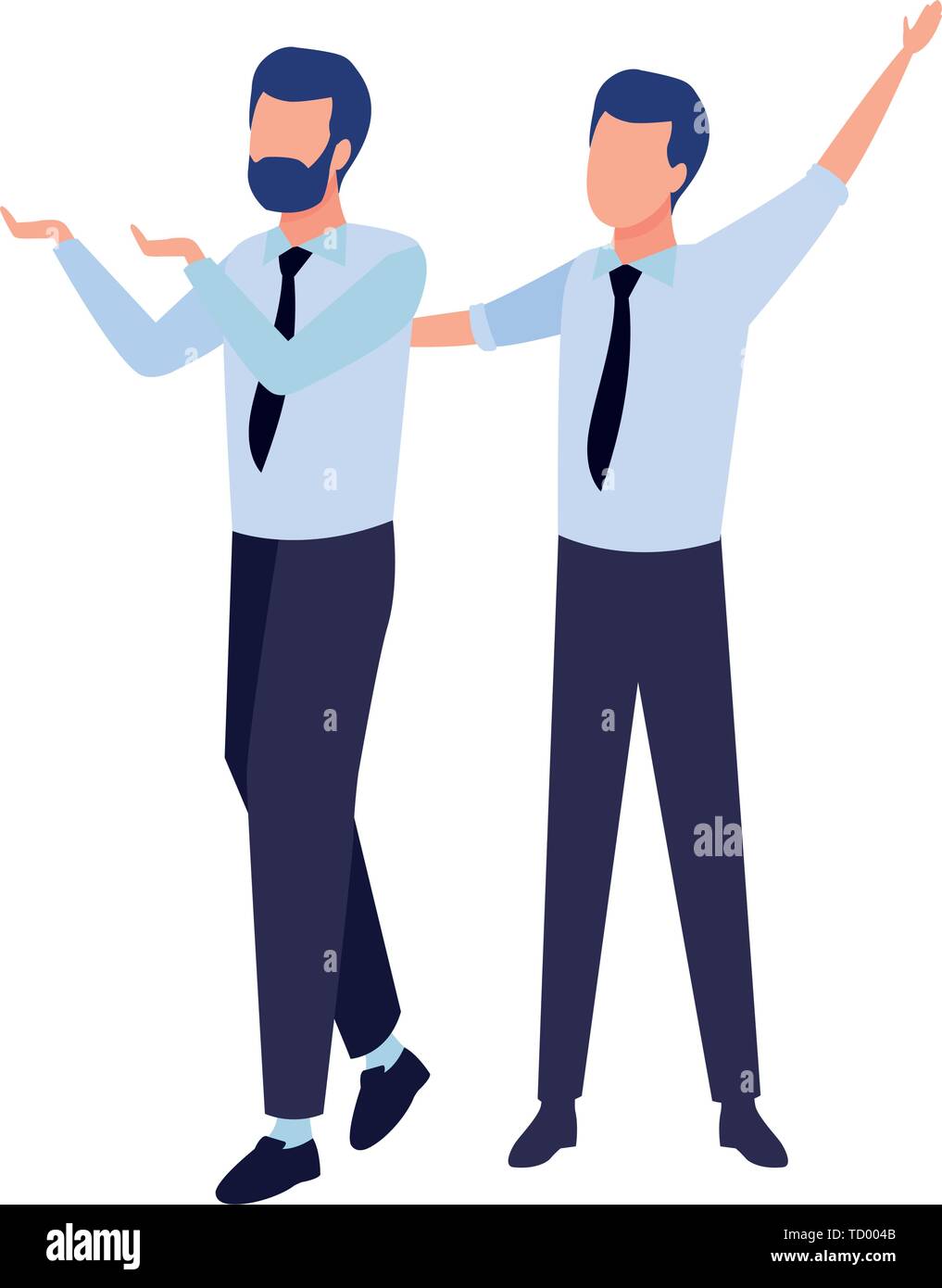 Businessmen partners with documents Stock Vector Image & Art - Alamy