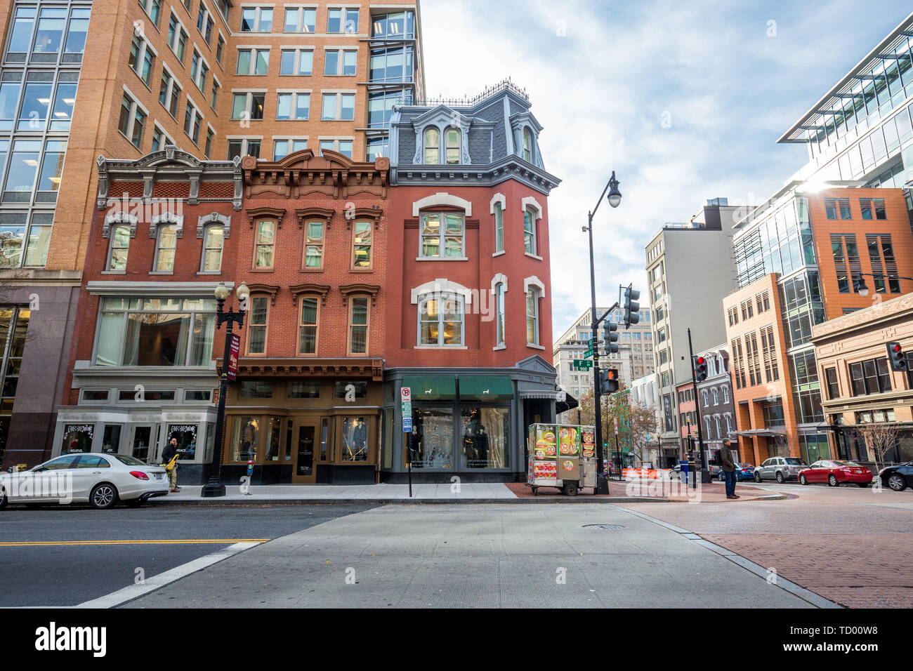 Streets tourism and urban transportation system with buildings hi-res ...