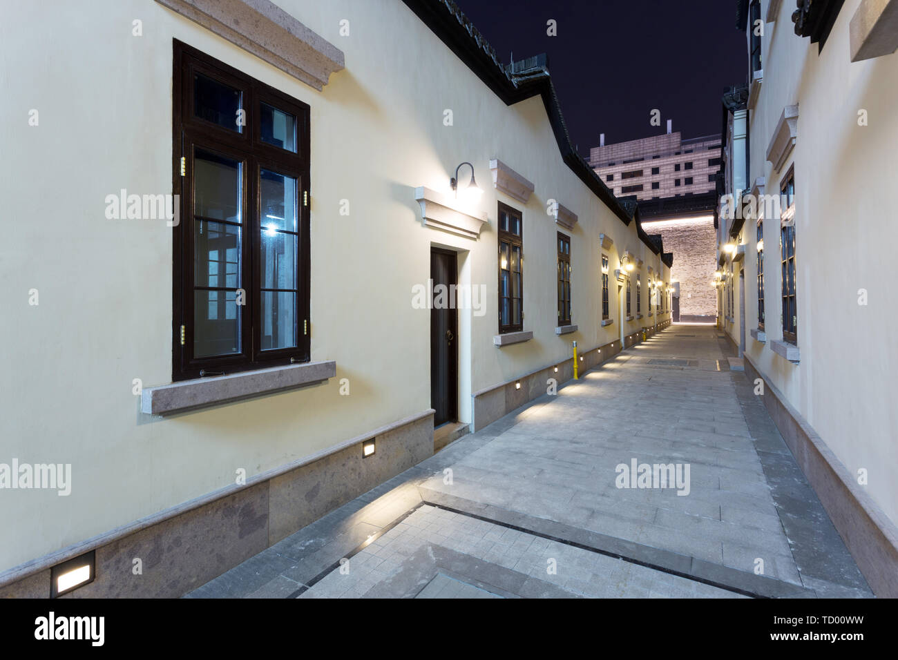 Modern archai zzed commercial photography Stock Photo - Alamy