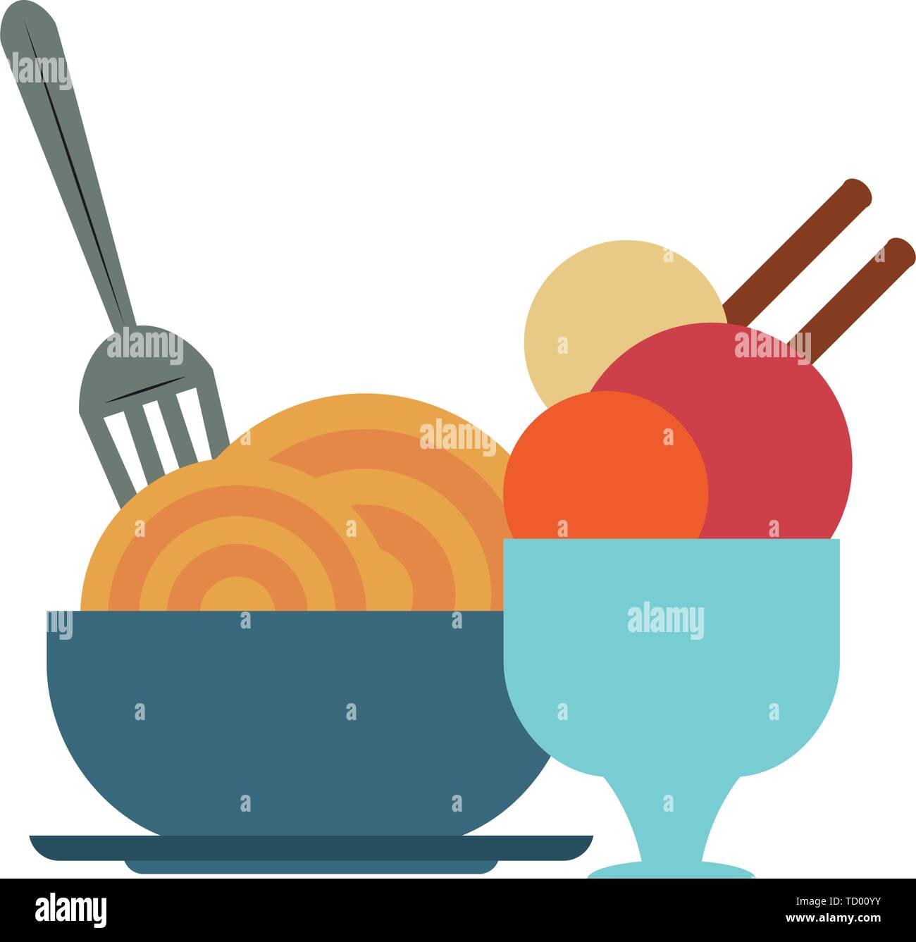 restaurant food and cuisine cartoons Stock Vector Image & Art - Alamy