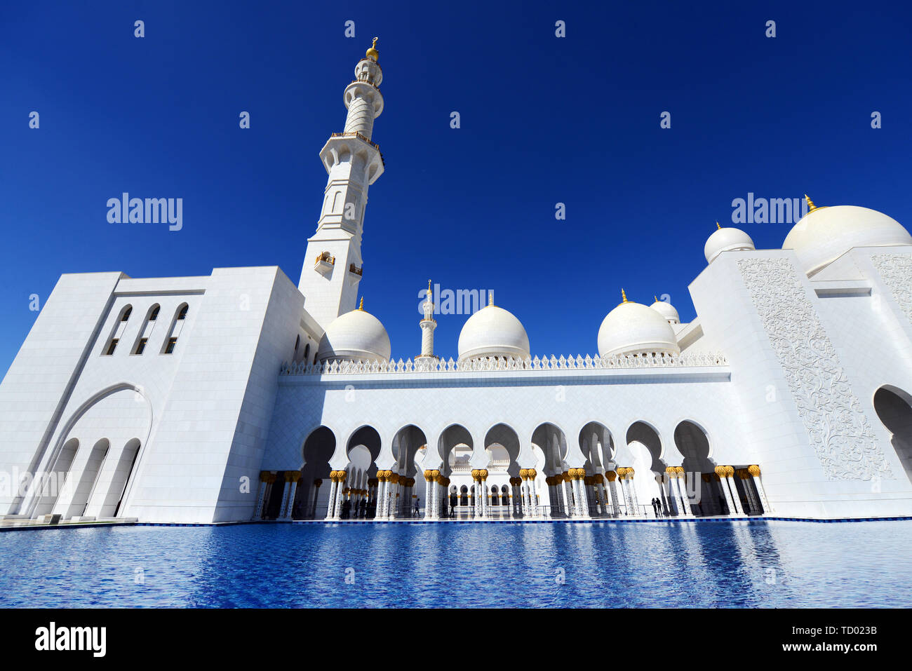 The beautiful Sheikh Zayed Grand Mosque in Abu Dhabi Stock Photo - Alamy