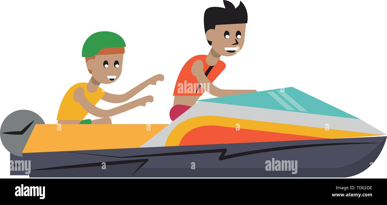 Racing boat extreme sport cartoons Stock Vector Image & Art - Alamy