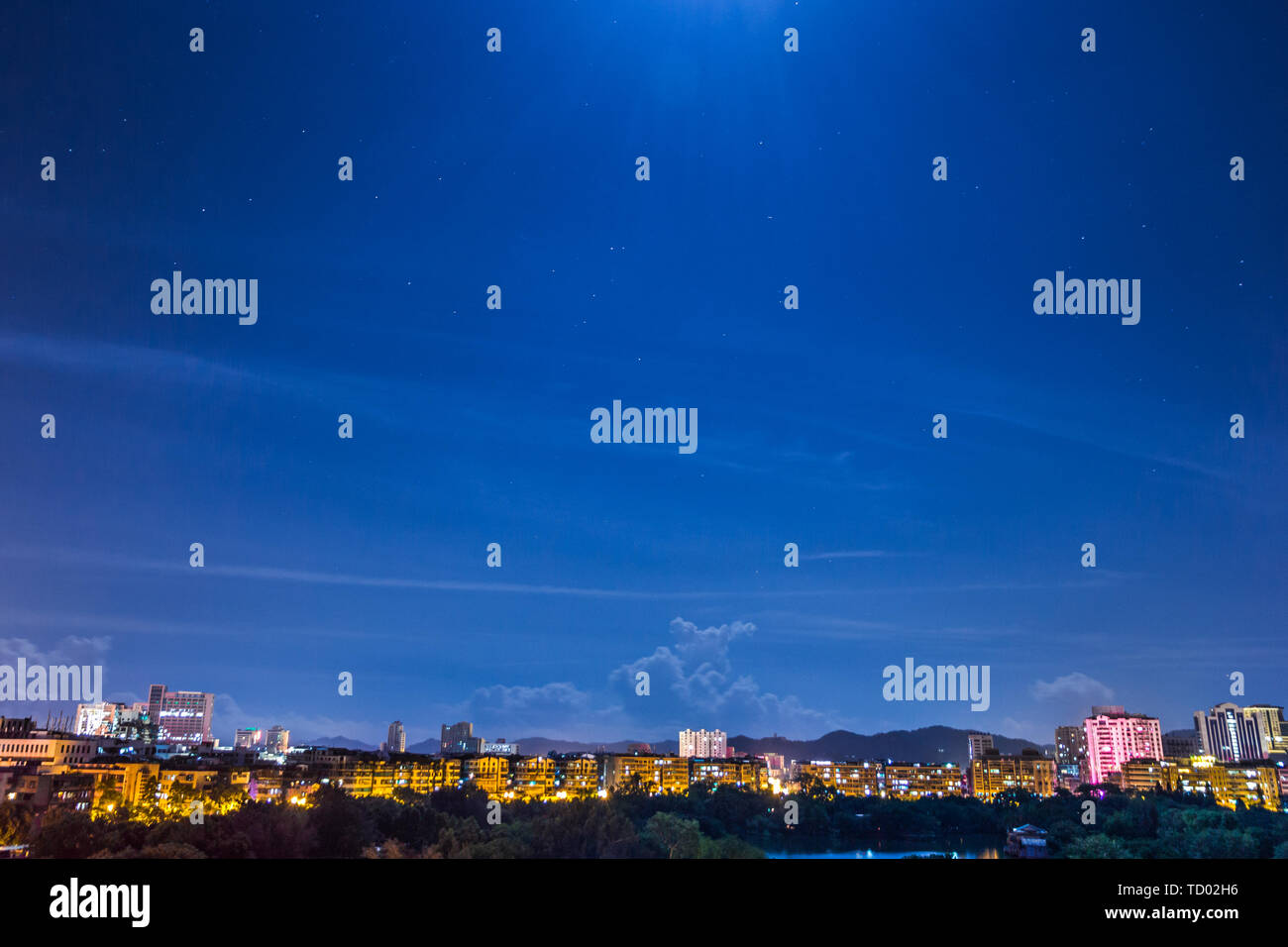 Dawn and sunset at night no man landscape hi-res stock photography and ...