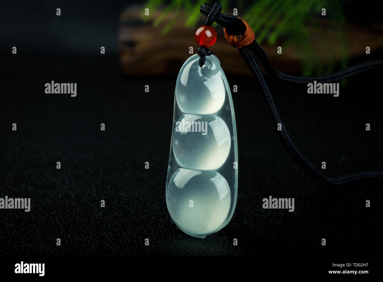 Glass, emerald beans Stock Photo - Alamy