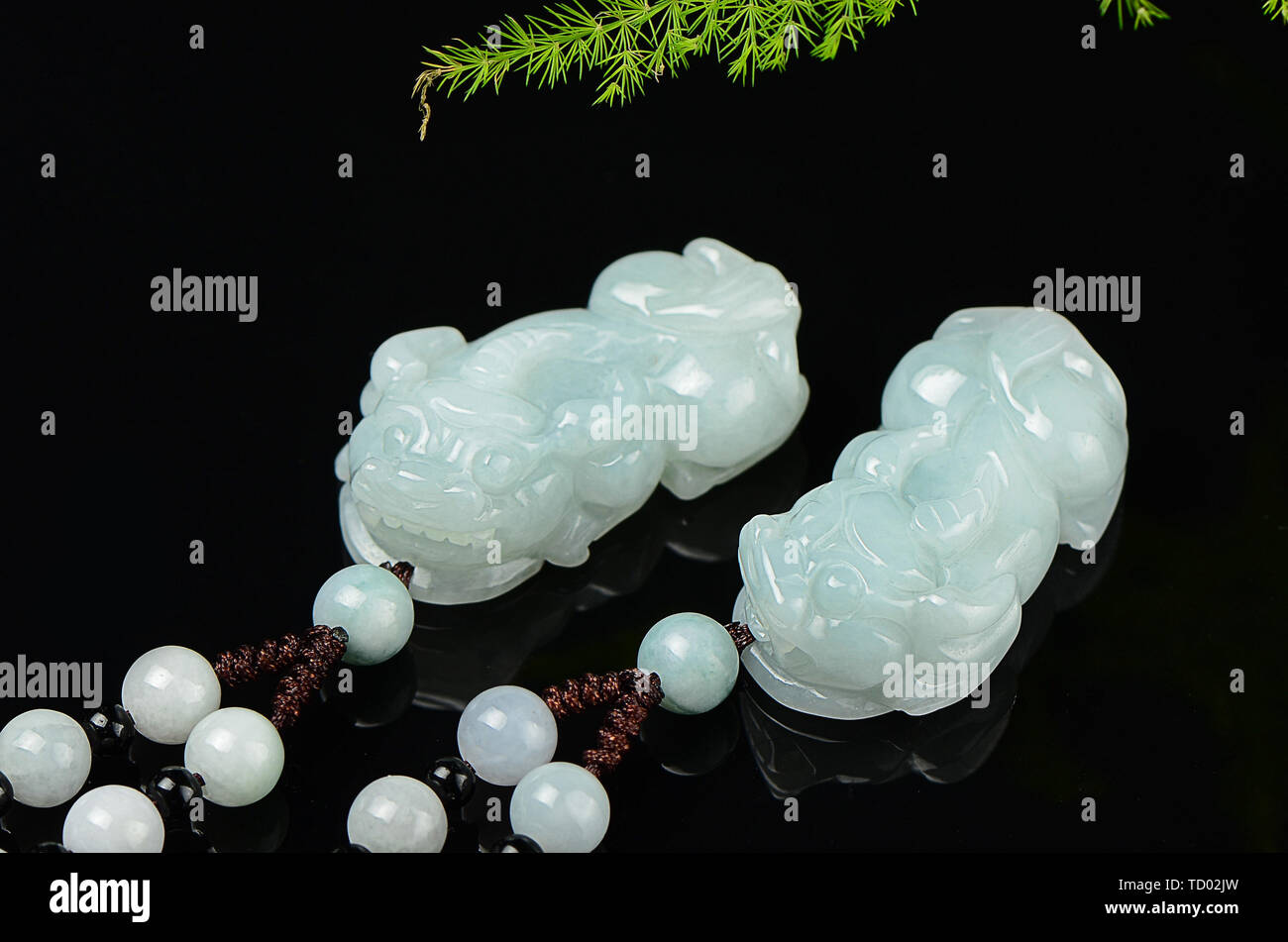 Pixiu jade pendant Stock Photo - Alamy