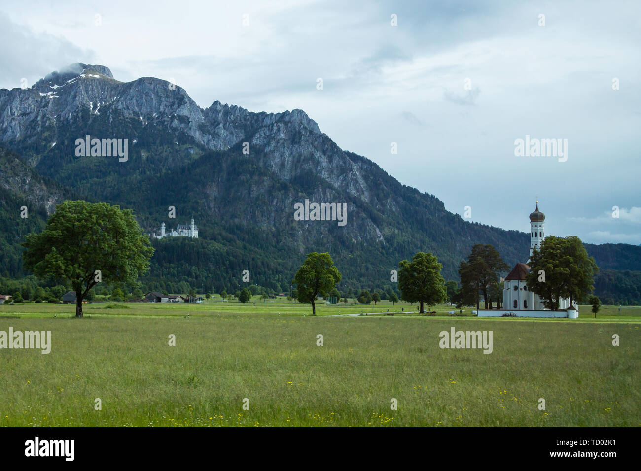 German town style and rural pastoral scenery Stock Photo - Alamy