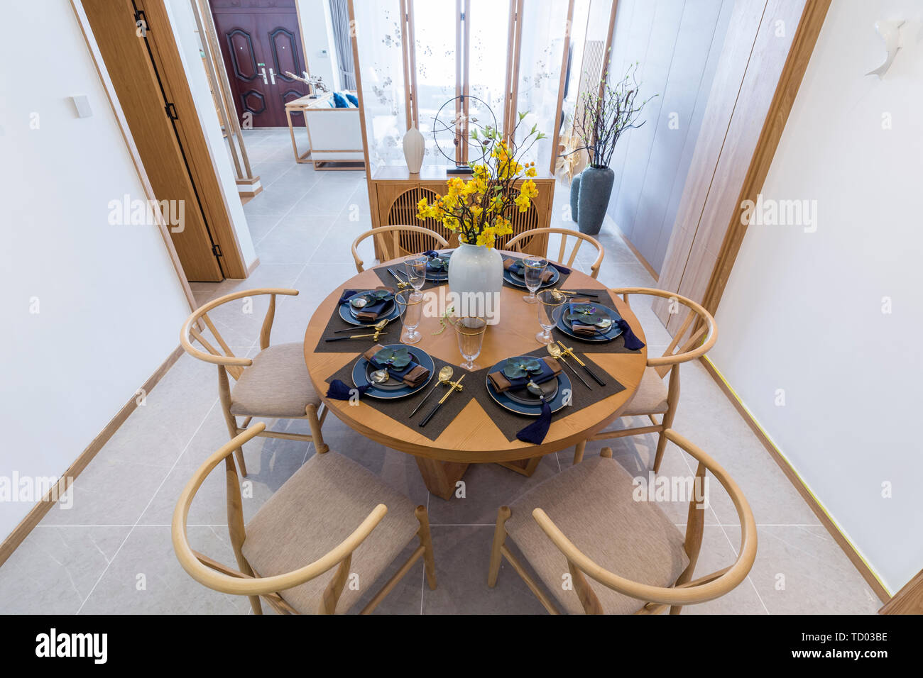 Design of Internal Space of Model Room of Modern Home Restaurant Stock ...