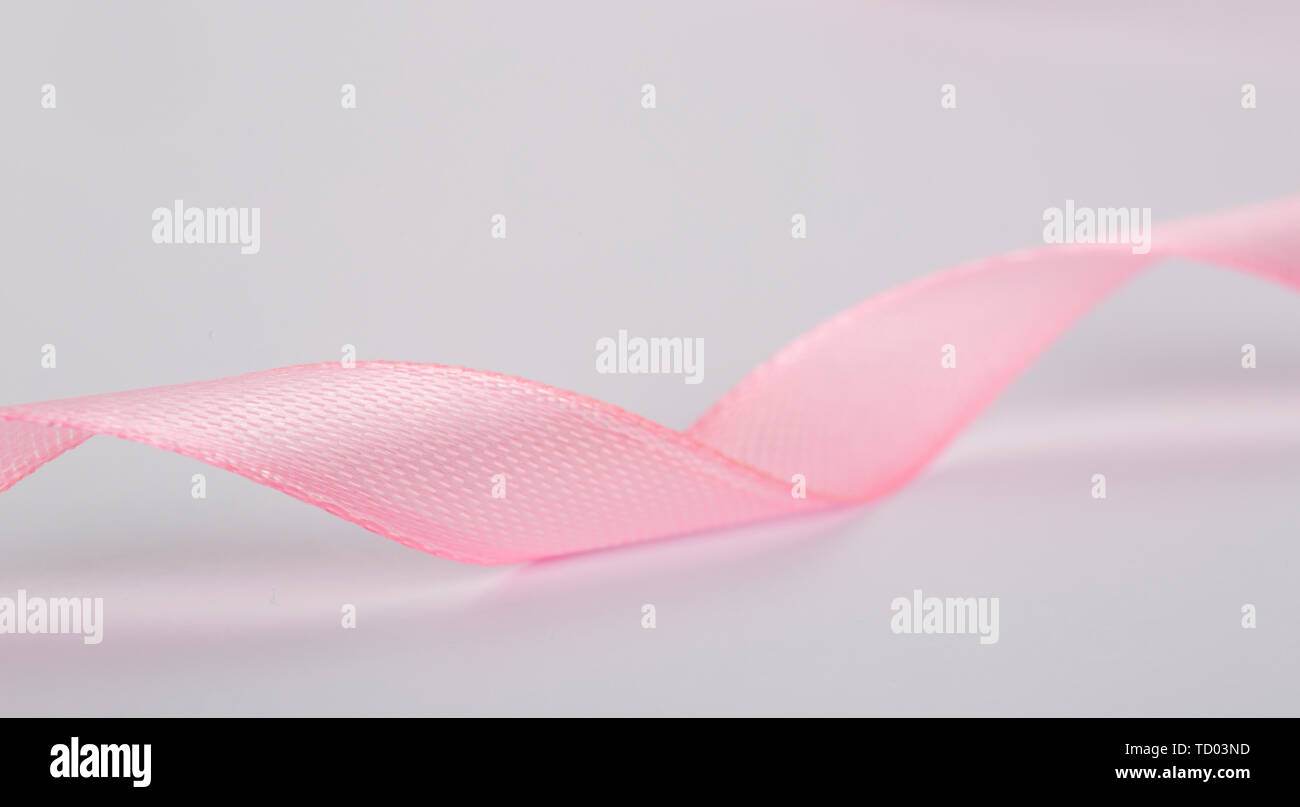 Pink ribbon material Stock Photo - Alamy