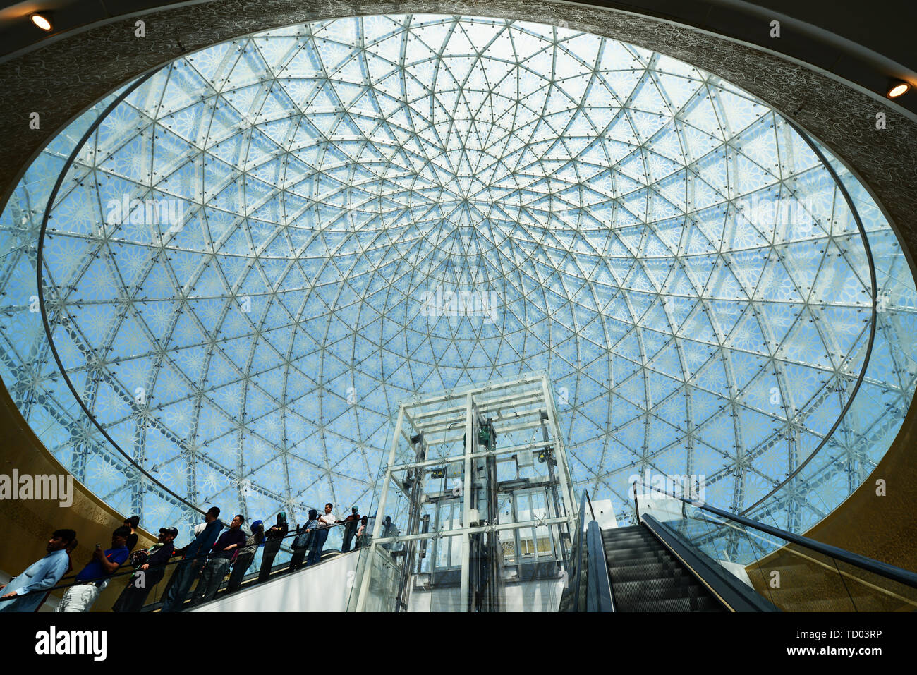 The beautiful visitor center at the Sheikh Zayed Grand Mosque in Abu ...