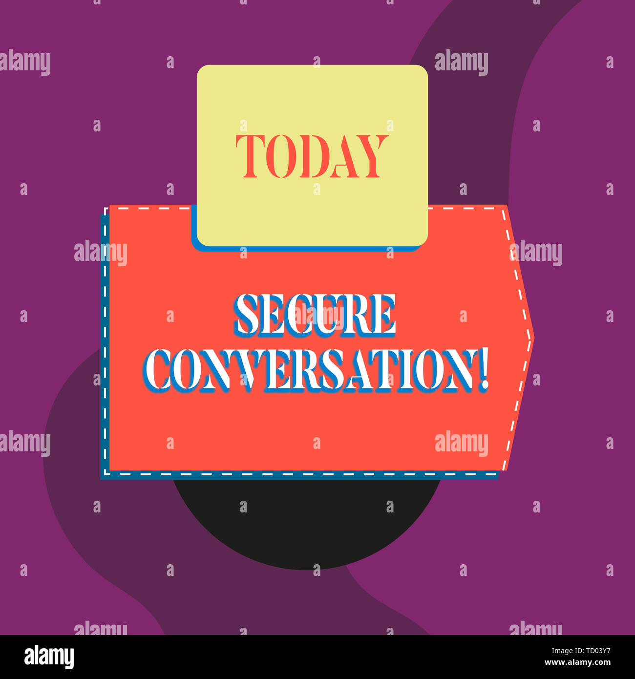 Writing note showing Secure Conversation. Business concept for Secured ...